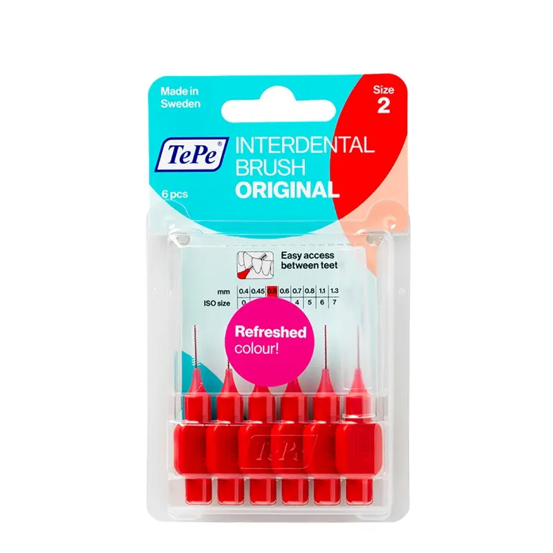 TEPE Interdentalne četkice Original veličina 2 (0,5mm) 6/1 crvene