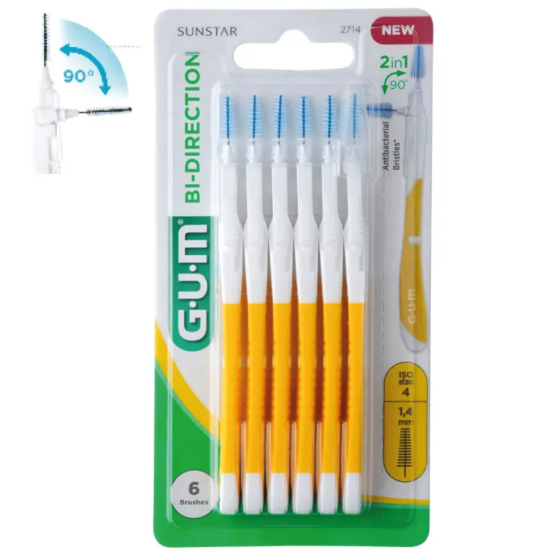 GUM Interdentalne četkice Bi-Direction 1.4mm žute