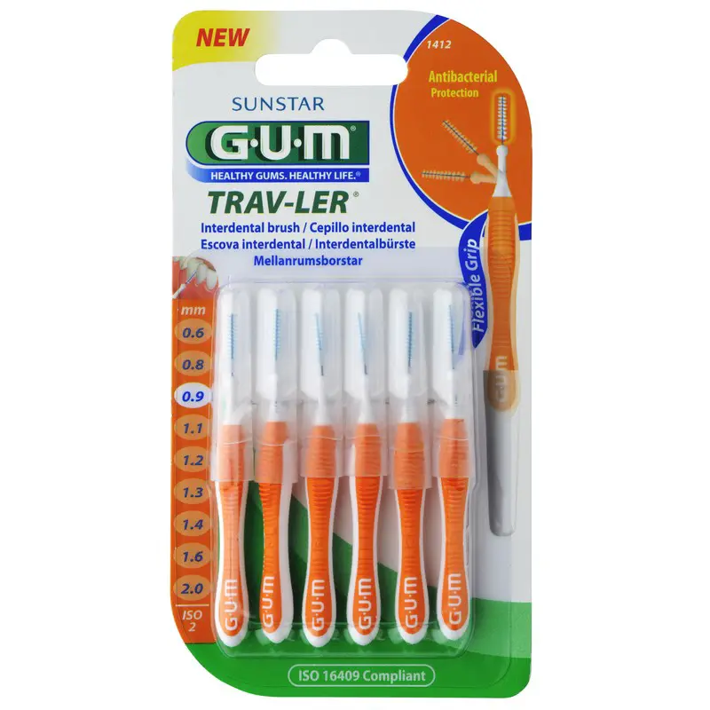 GUM Interdentalne četkice Trav-Ler 0.9mm narandžaste
