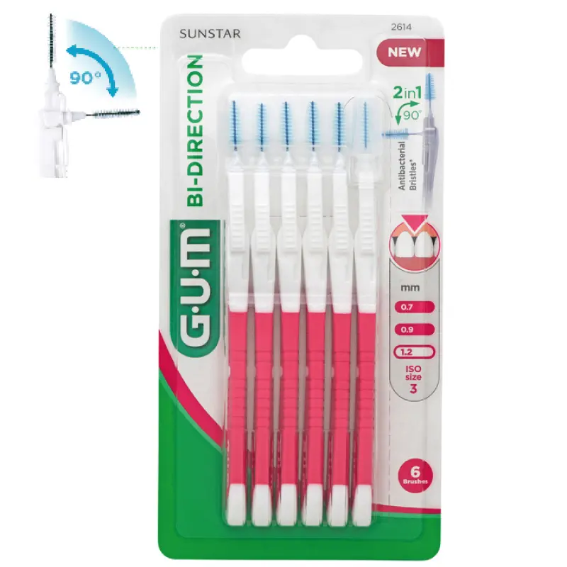 GUM Interdentalne četkice Bi-Direction 1.2mm crvene