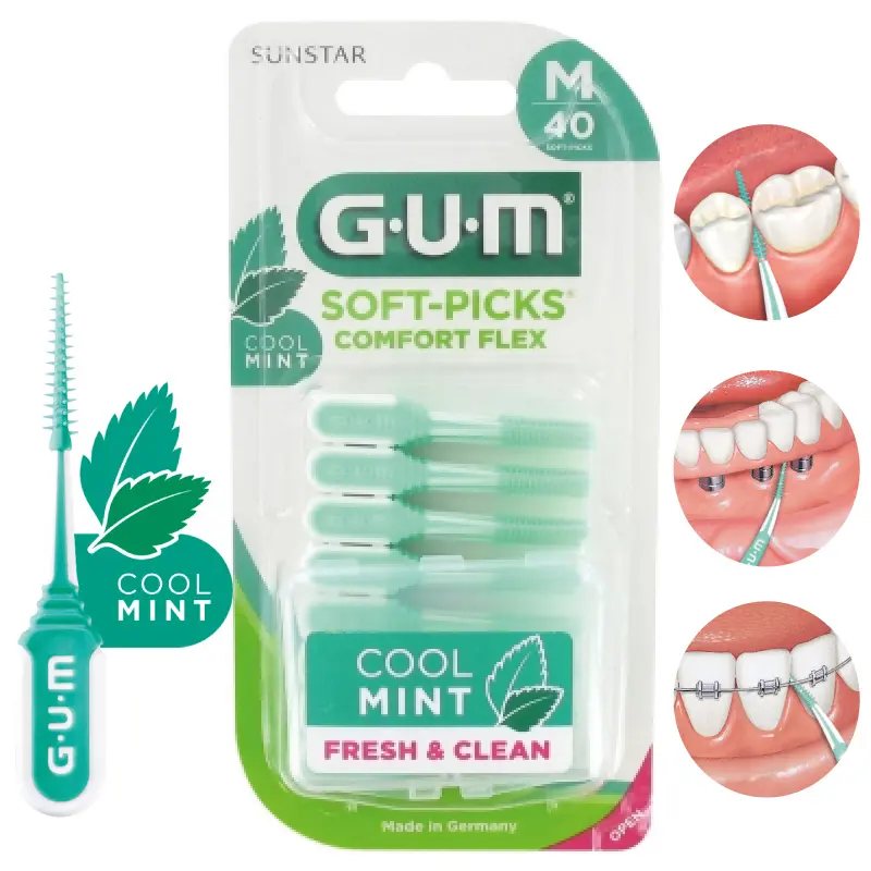 GUM Interdentalne četkice Soft-Picks Comfort flex M zelene