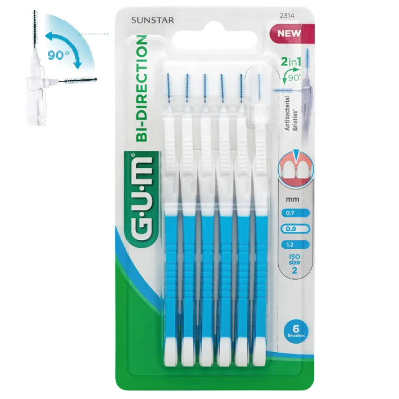 GUM Interdentalne četkice Bi-Direction 0.9mm plave