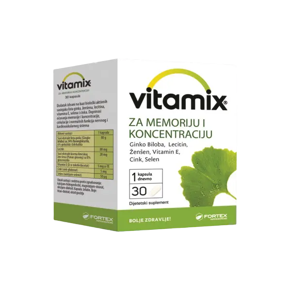 Vitamix za memoriju i koncentraciju, 30 kapsula