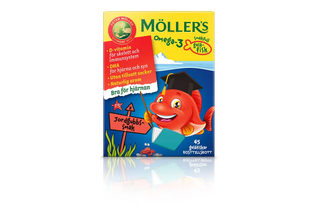 MOLERS Omega-3 riblje pahuljice sa ukusom јagode