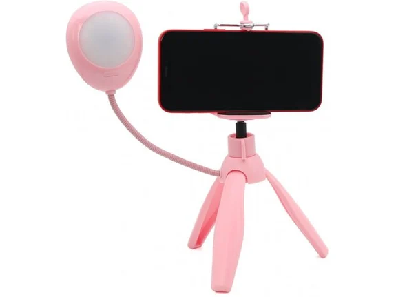 Držač za mobilni telefon sa LED rasvetom A22 pink