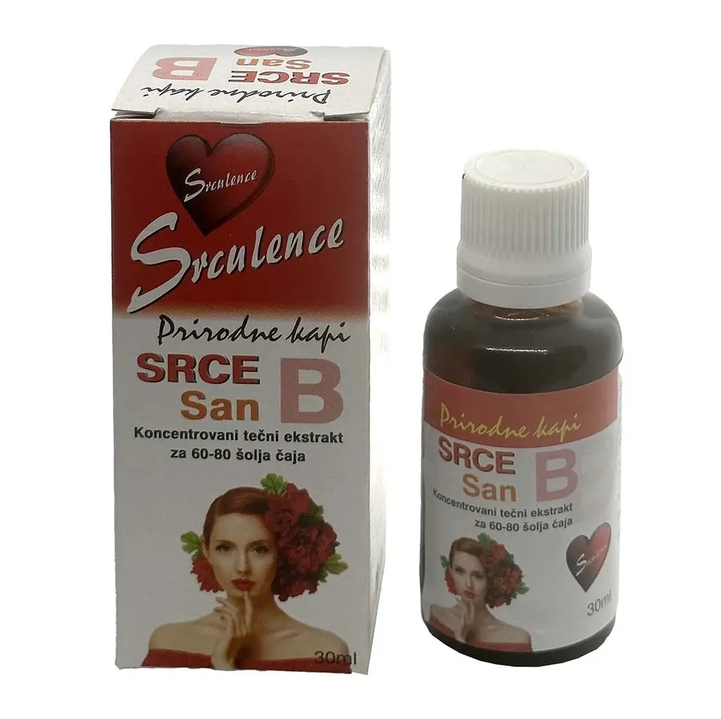 Biljne kapi Srce San B, 30ml