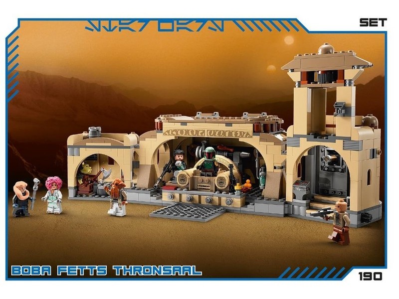 190. LEGO Star Wars, 2023 - Prestolna dvorana Bobe Feta