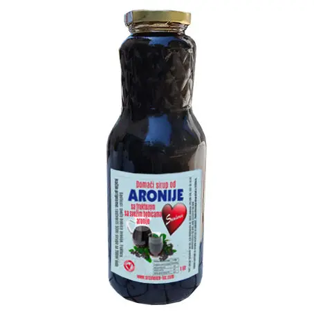 Sirup sa bobicama Aronije, Sa fruktozom, 1l