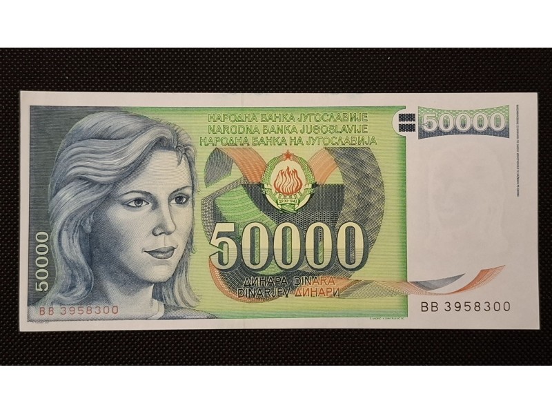 50.000 dinara 1988. UNC