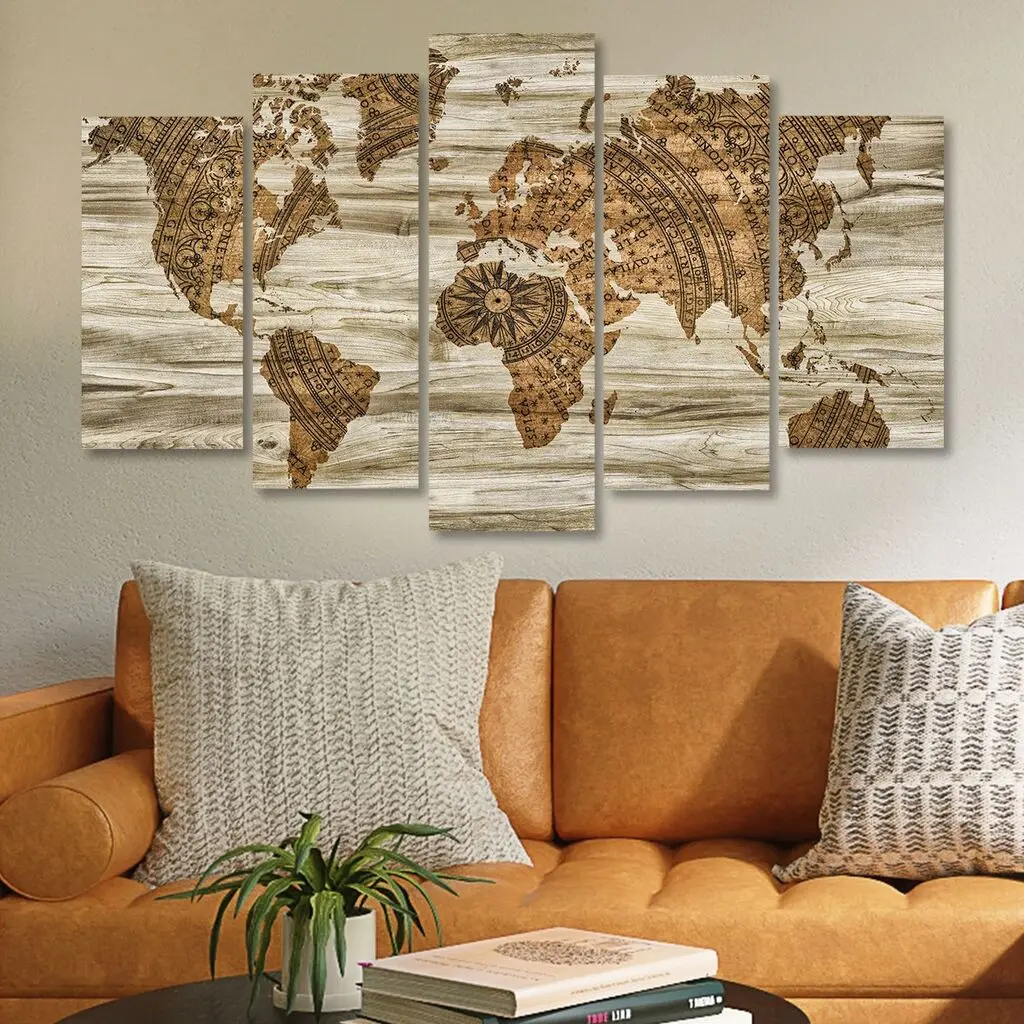 Wallity Set Slika 5KNV4588, 5 Delova