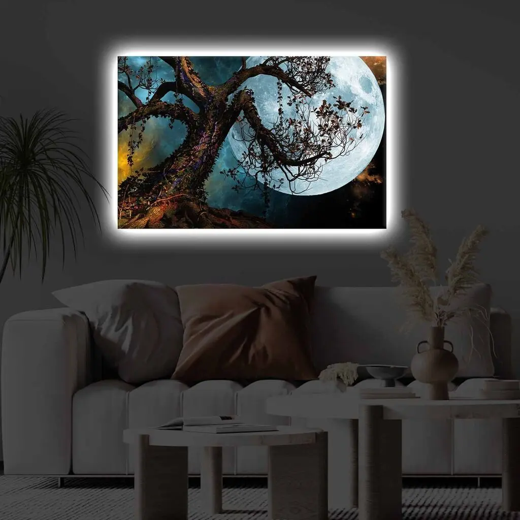 Wallity Slika sa LED osvetljenjem 4570KTLGDACT - 028, 45x70 cm