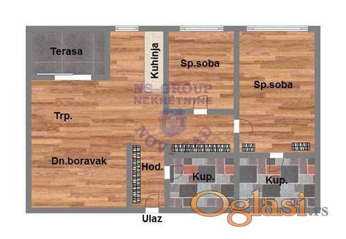 TOP Trosoban! 65m2 PDV