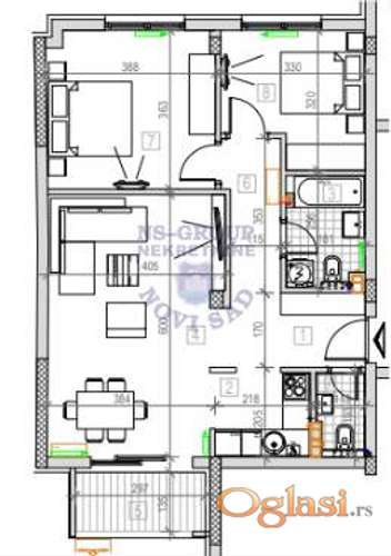 Trosoban na Podbari - 71m2