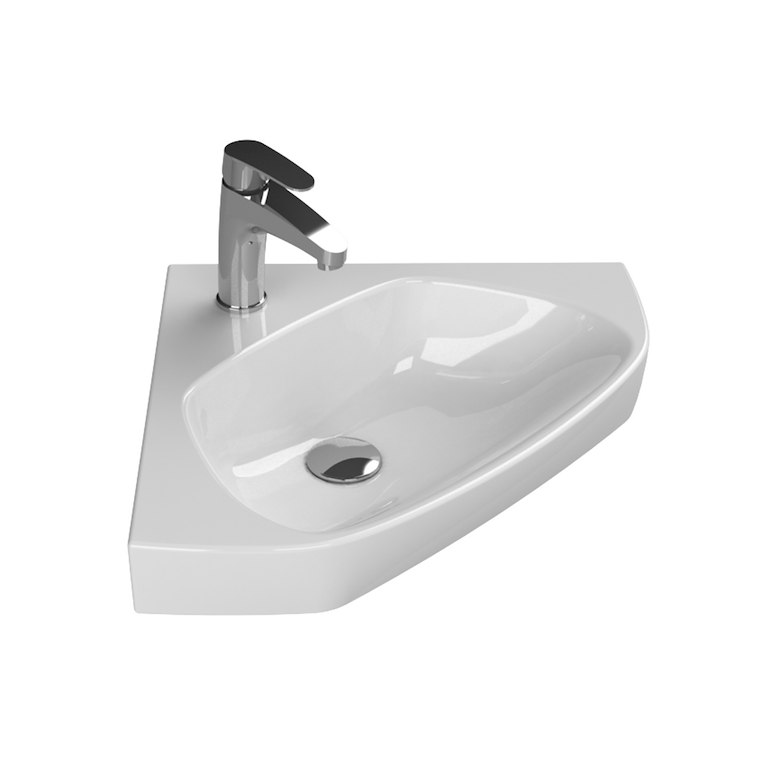 Turkuaz CeraStyle Arda White umivaonik (lavabo) 46x46 konzolni ugaoni sa rupom za bateriju 1900UID: EK000754566