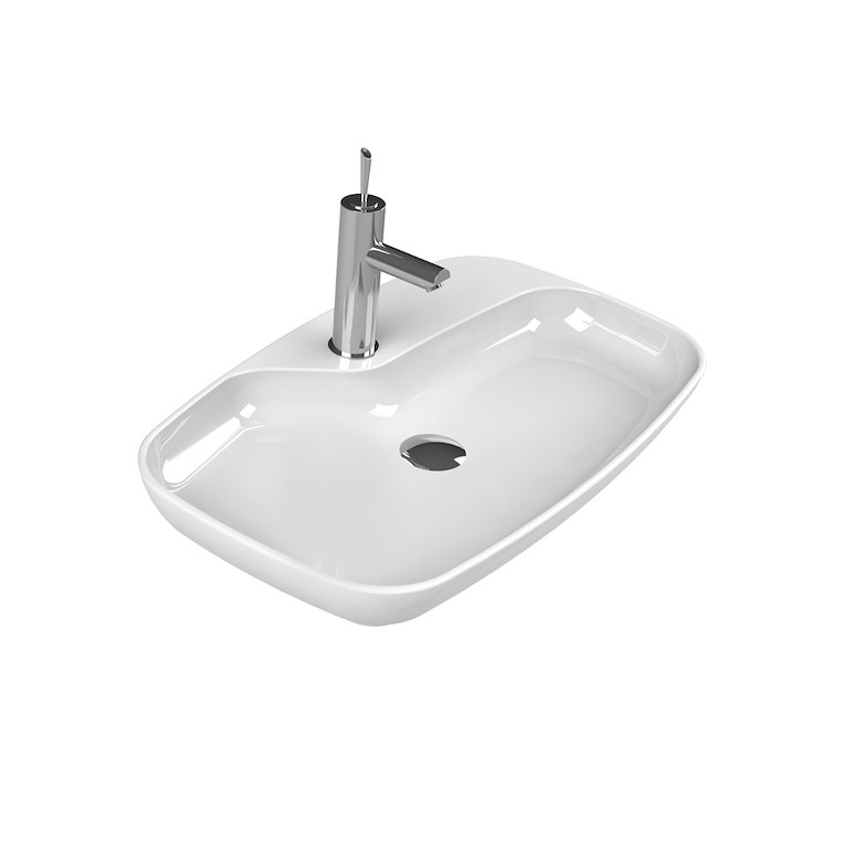Turkuaz CeraStyle Nova White umivaonik (lavabo) 70x43x9 nadgradni sa rupom za bateriju 74400UID: EK000754297