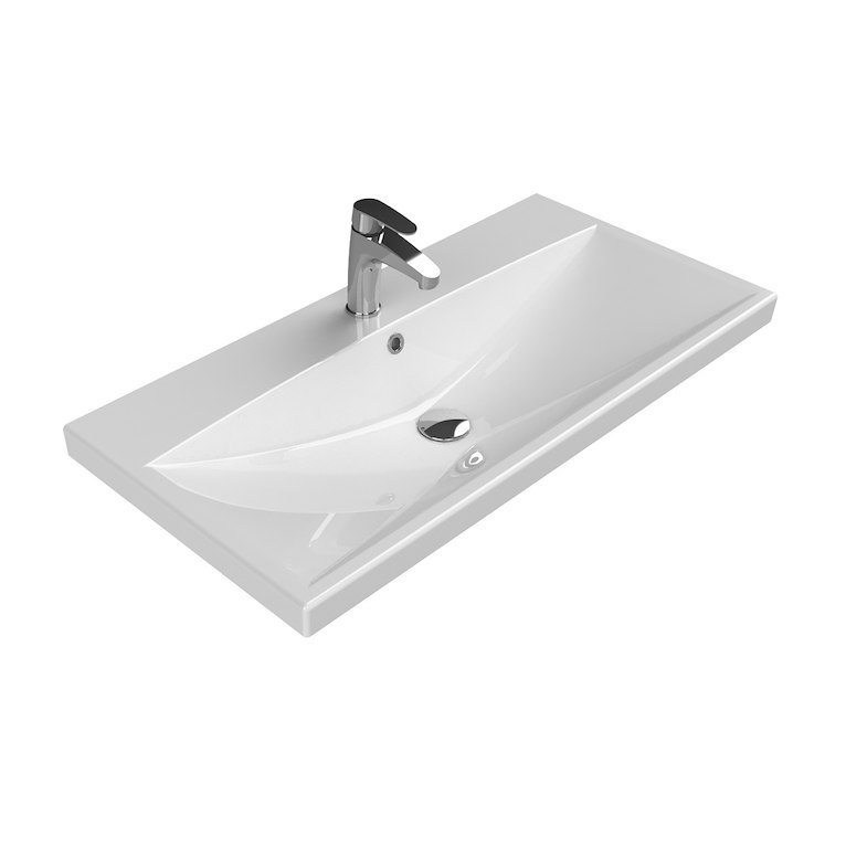 Turkuaz CeraStyle Elite White umivaonik (lavabo) 90x45x5 konzolni sa rupom za bateriju i prelivom 32300UID: EK000754507