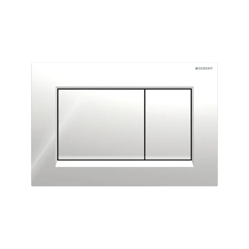 Geberit 115.883.KH.1 Sigma30 Matt Chrome / Gloss Chrome taster za ugradne vodokotliće dvokoličinski četvrtastiID: EK000754161