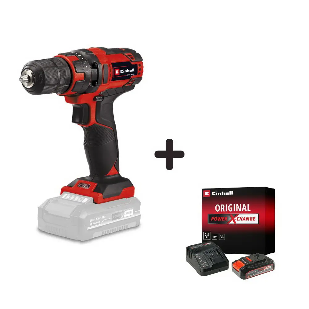 Einhell TC-CD 18/35 Li Aku bušilica-odvijač, 2.5Ah set