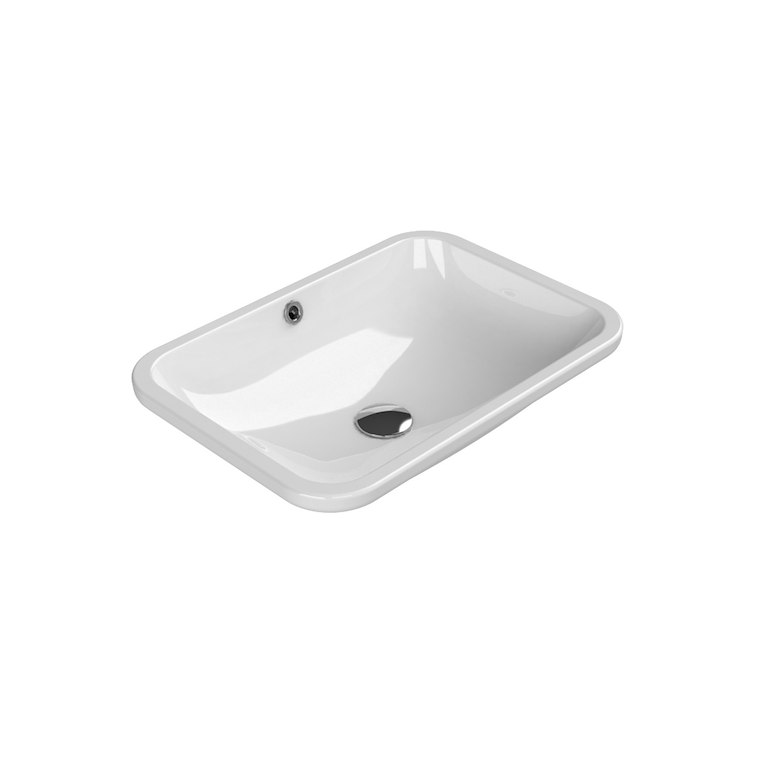Turkuaz CeraStyle City White umivaonik (lavabo) 55,5x40,5x16 podgradni sa prelivom četvrtasti 70400ID: EK000754867