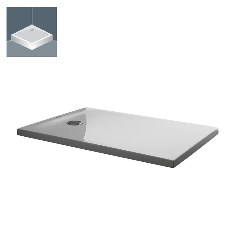 Kolpa San Evelin Tray Q White 80x120x16.5 tuš kada četvrtasta ugradna od sanitarnog akrila sa oblogom i postoljem sa odlivom Ă˜90mm 593330ID: EK000754706