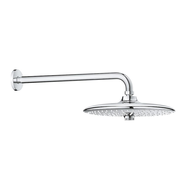 Grohe 26459000 Euphoria 260 Chrome nadglavni tuš okrugli sa 3 mlaza i držačem nadglavnog tuša zidnim od 380mmID: EK000754304