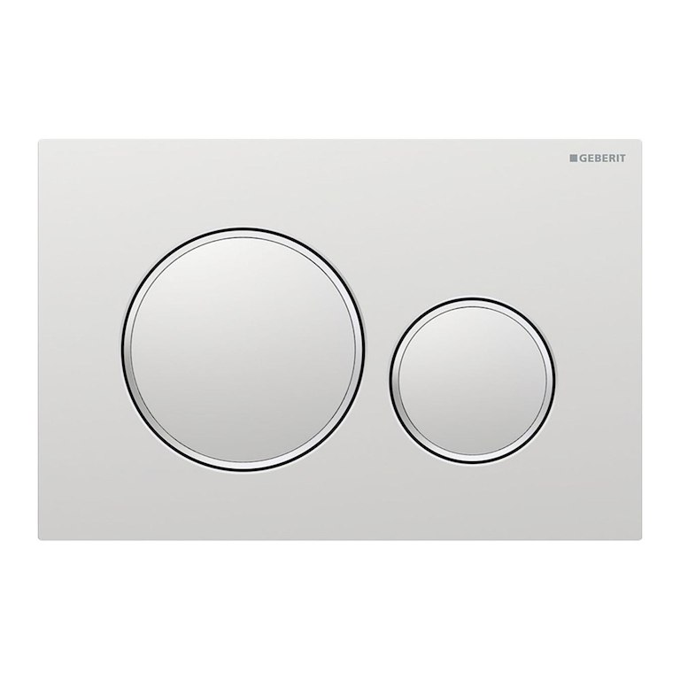 Geberit 115.882.JQ.1 Sigma20 Matt Chrome / Gloss Chrome taster za ugradne vodokotliće dvokoličinski okruglID: EK000755273