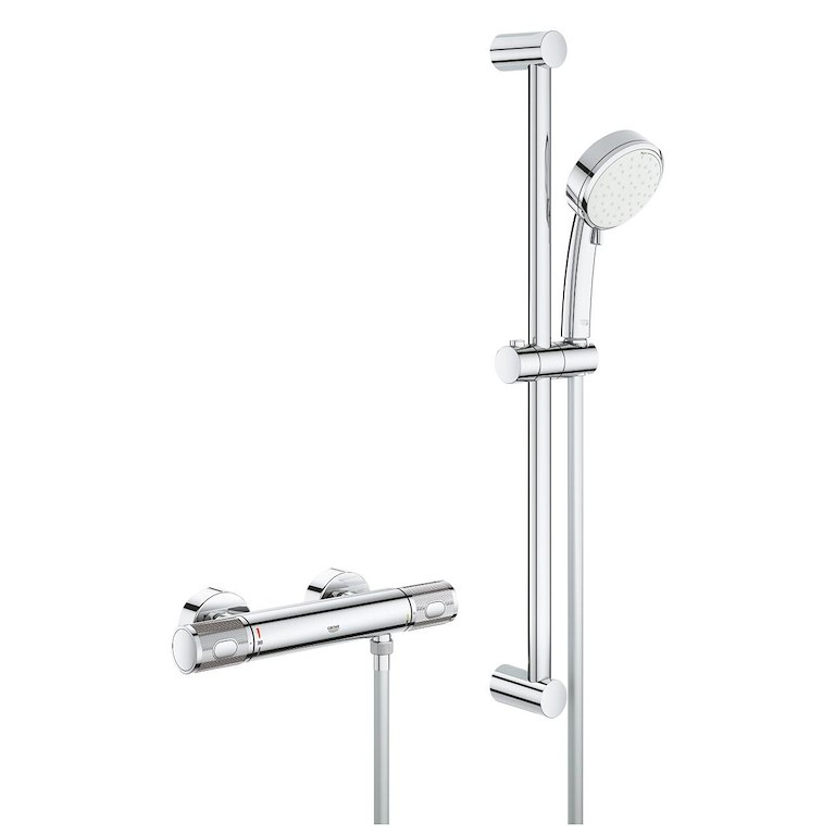 Grohe 34783000 Grohtherm 1000 Chrome baterija za tuš termostatska sa Tempesta 100 ručnim tuš setomID: EK000755010