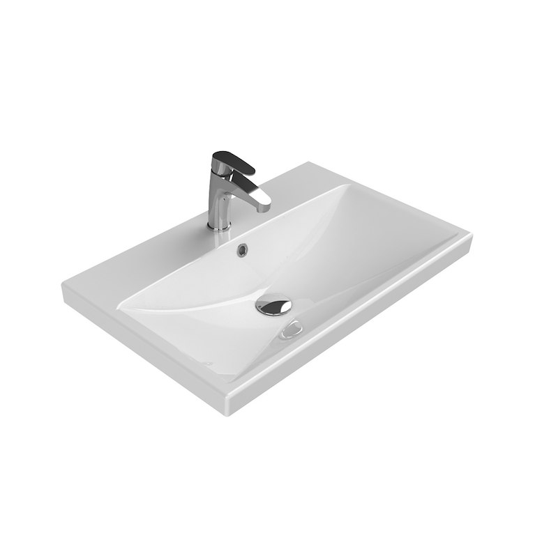 Turkuaz CeraStyle Elite White umivaonik (lavabo) 70x45x5 konzolni sa rupom za bateriju i prelivom 32100UID: EK000754919