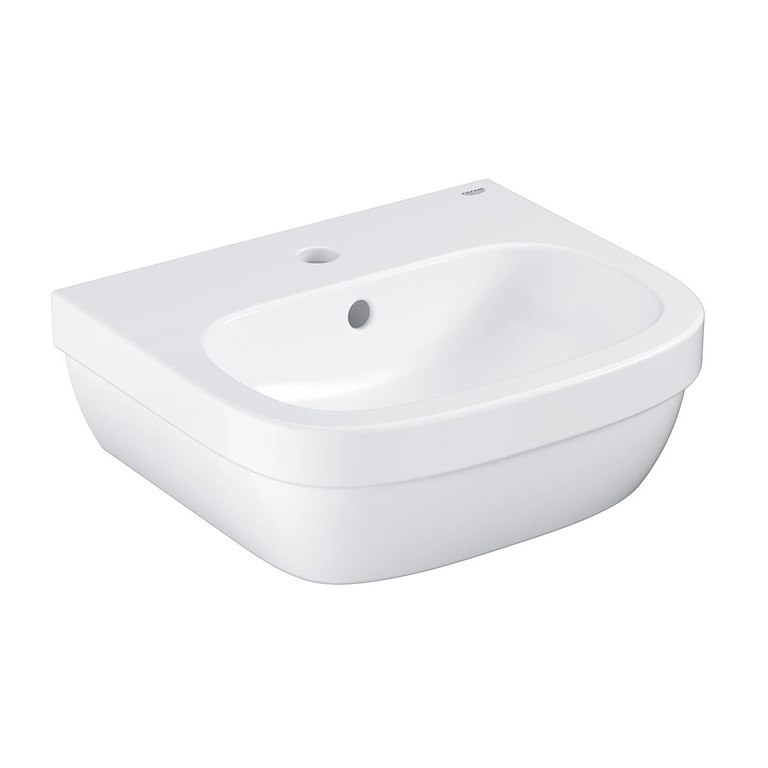 Grohe 39324000 Euro Ceramic Alpine White umivaonik (lavabo) 45x39,6x16 konzolni sa rupom za bateriju i sa prelivomID: EK000755287