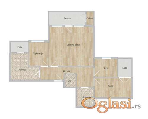 Stan NOVI SAD,BULEVAR - 75 m2 185000 €, ID: 1100991