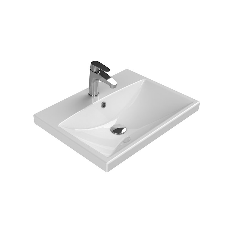 Turkuaz CeraStyle Elite White umivaonik (lavabo) 60x45x50 konzolni sa rupom za bateriju i prelivom 32000UID: EK000754882