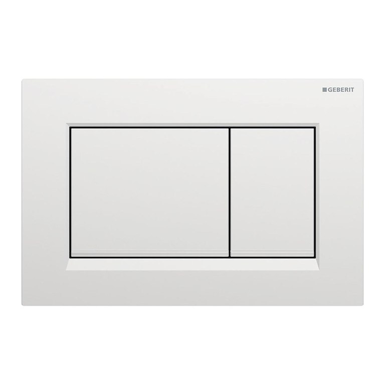Geberit 115.883.JQ.1 Sigma30 Matt Chrome / Gloss Chrome taster za ugradne vodokotliće dvokoličinski četvrtastiID: EK000755665