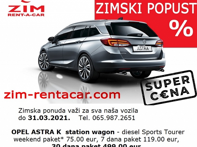 ZIM rent a car Beograd, najbolja zimska ponuda