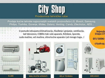 Veleprodaja i maloprodaja tehnicke robe City shop