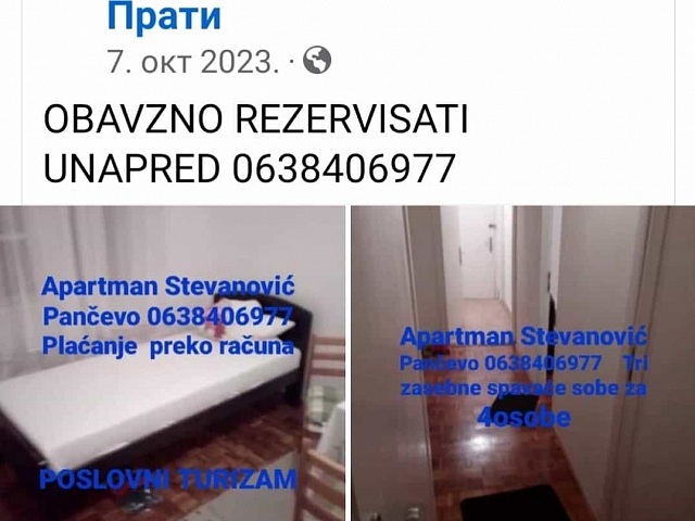 Apartmani za domaće i strane firme Vršac i Pančevo