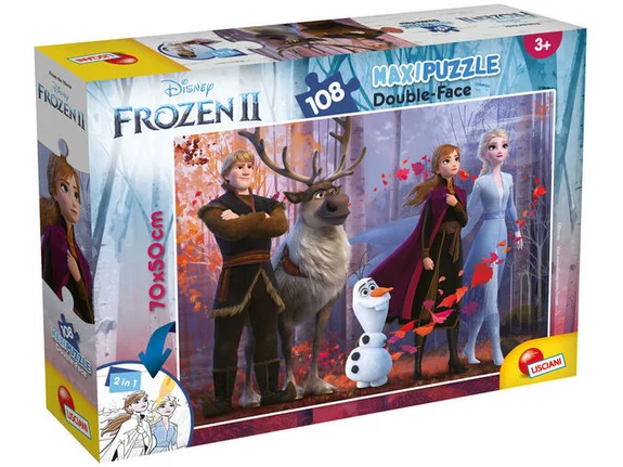 Lisciani Slagalica maxi frozen II 2u1 složi i oboji 73399