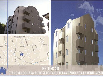 PRODAJA STANOVA KOD FARMACEUTSKOG FAKULTETA/VOZDOVAC+PARKING MESTO