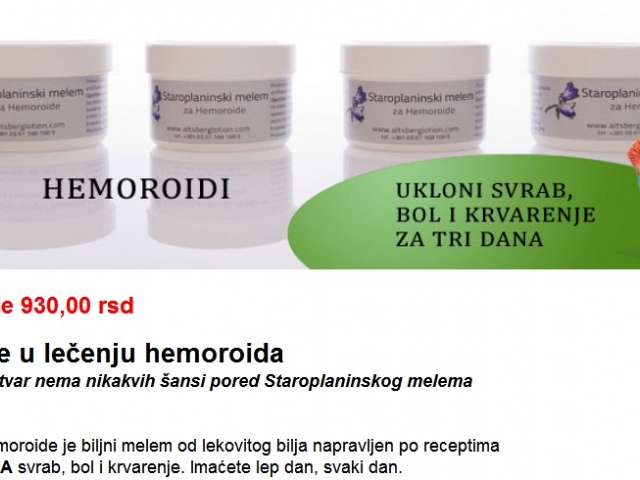 Krema protiv hemoroida