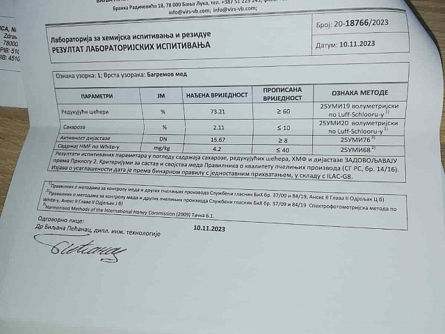 Prodajem med-Gazdinstvo Marjanović