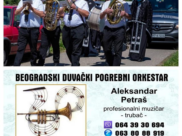 Zvanični pogrebni orkestar pleh muzika za sahrane