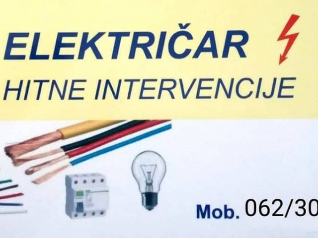 Vaš ELEKTRIČAR - hitne intervencije, Obrenovac i okolina