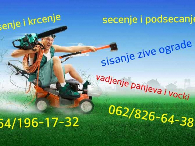 Kosenje trave - Uredjenje i odrzavanje zelenih povrsina