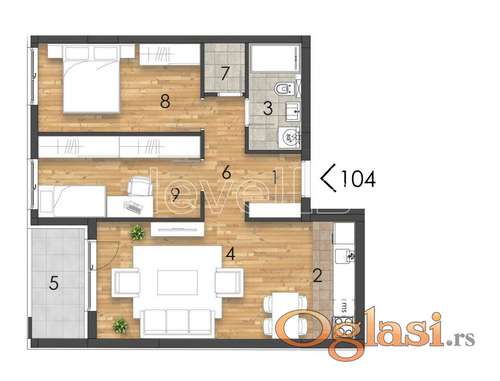 NOVI SAD - TELEP - 61.55 m2