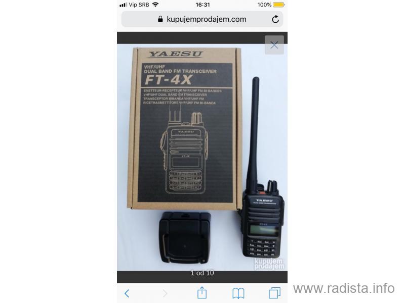 Yaesu ft4x duoband