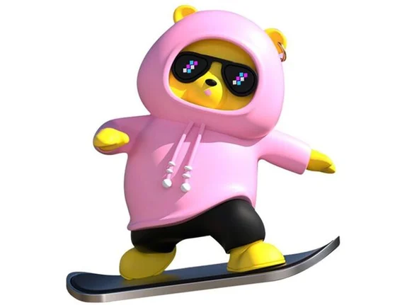 JWD Auto igračka Snowboard Teddy 214017
