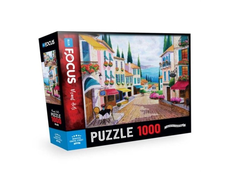 BLUE FOCUS PUZZLE BEAUTIFUL COASTAL STREET BF480 108/24804