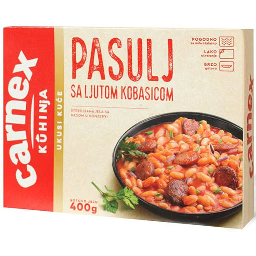 Carnex pasulj ljuta kob 400g