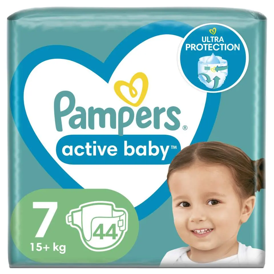 Pampers Pelene Active baby JP, S7, 15+kg, 44 komada