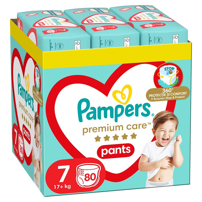 Pampers Pelene Premium Pants Monthly, S7, 15+kg, 80 komada