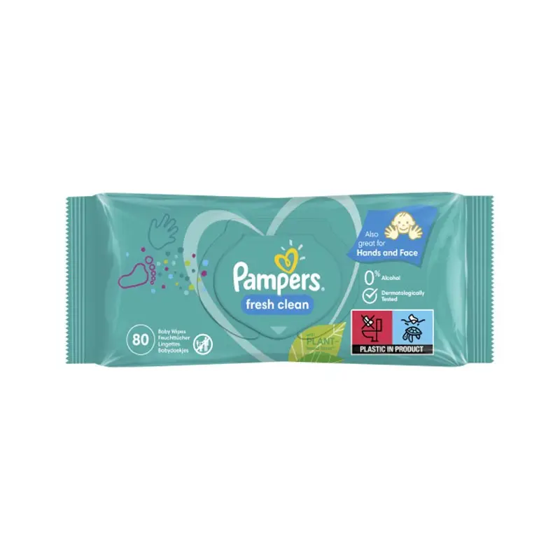 Pampers Maramice Fresh clean, 80 komada